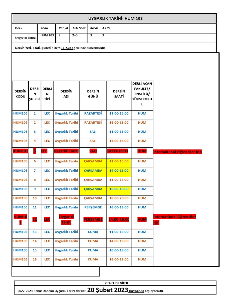 Uygarlık Tarihi 2023 Bahar Dönemi İzlence | PDF