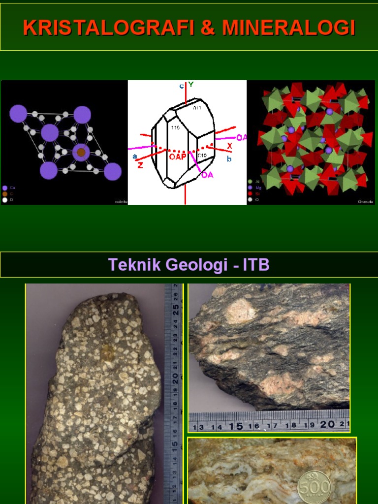 Dasar-Dasar Kristalografi dan Mineralogi | PDF
