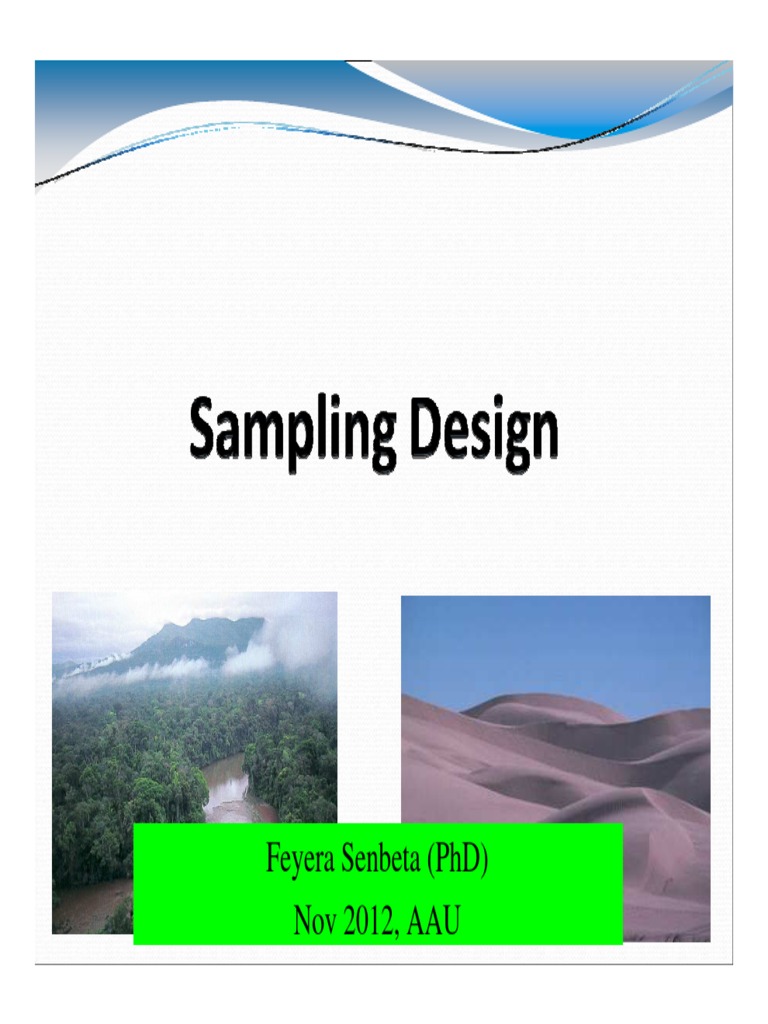 Unit 4. Sampling Design | PDF | Sampling (Statistics) | Observational Error
