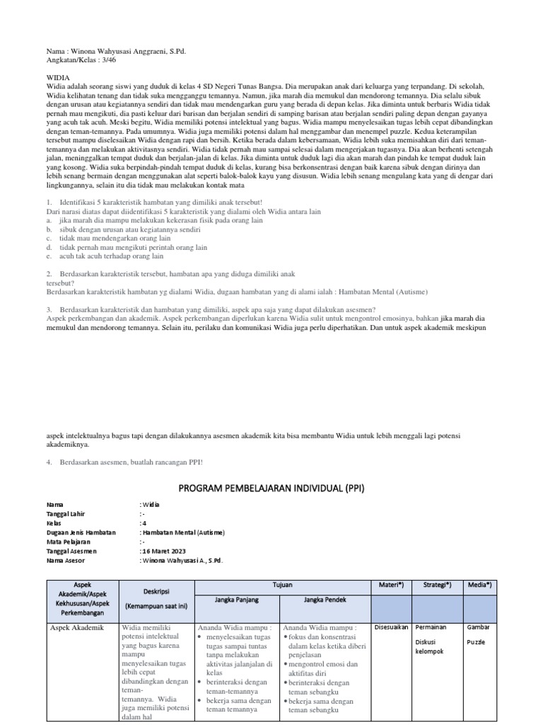 Tugas Kasus Widia | PDF