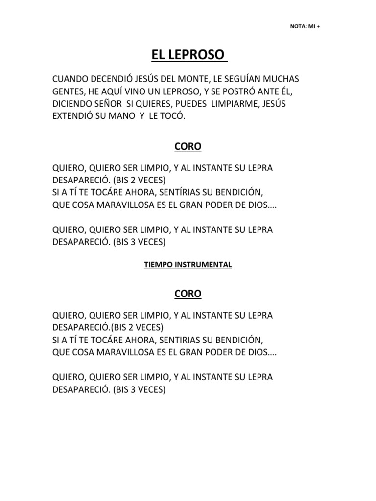 El Leproso | PDF