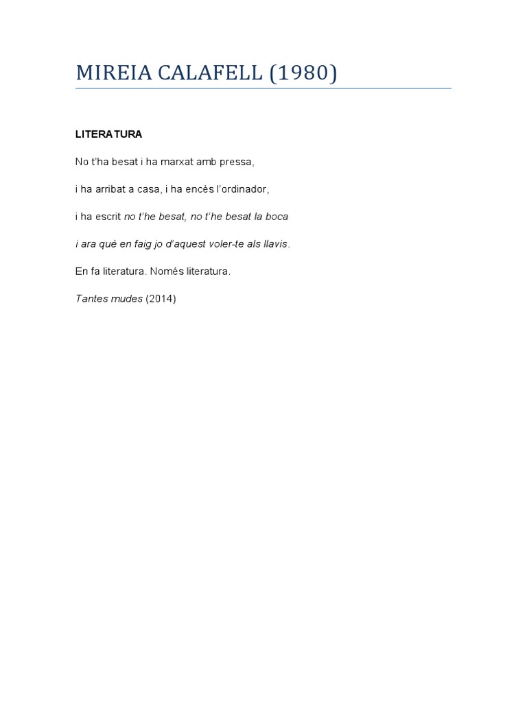 Mireia Calafell Pdf