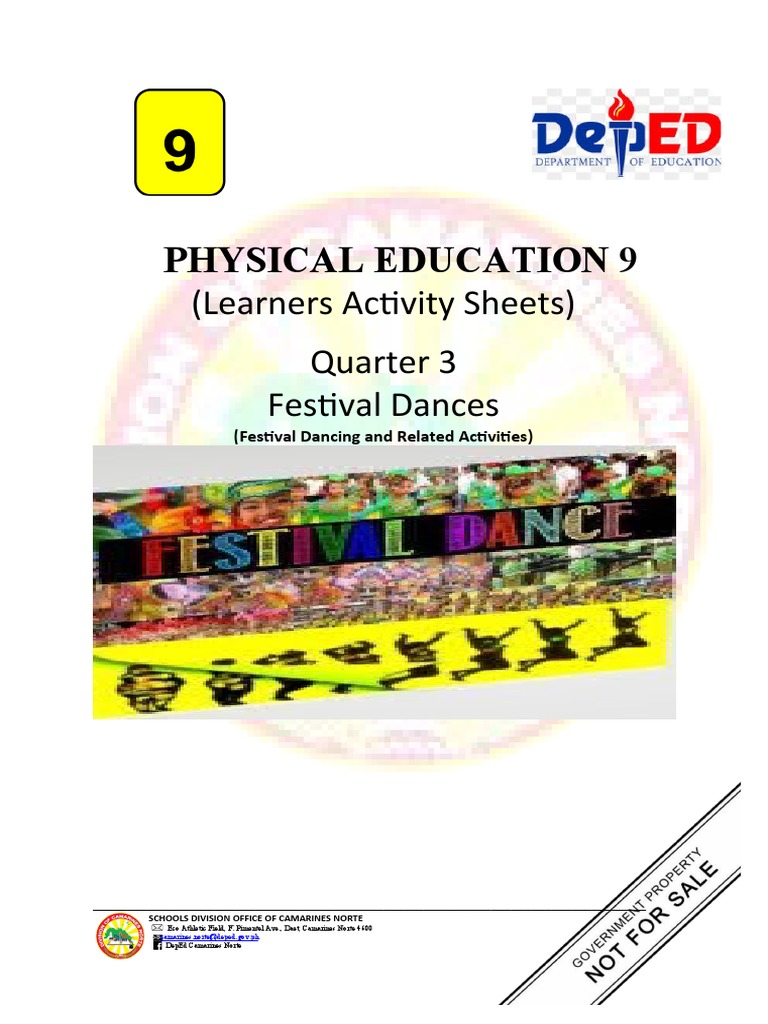 Pe9 Q3 Las 1 | PDF | Festival