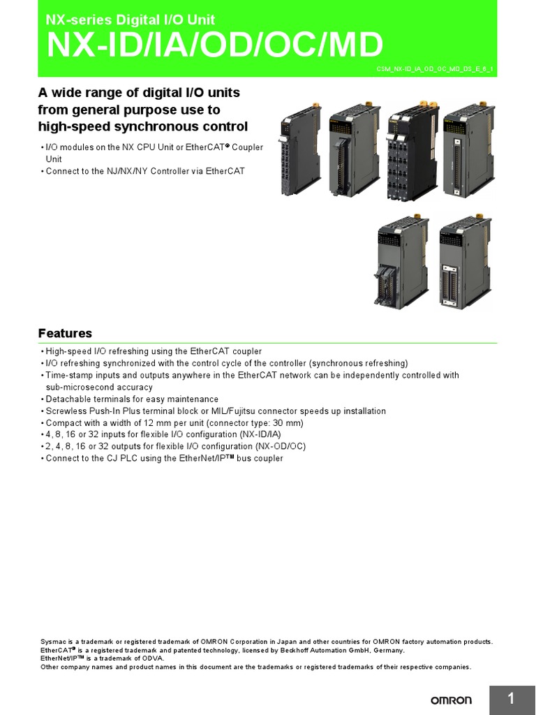 Nx-Series Digital I o Unit - Nx-Id Ia Od Oc MD Datasheet en | PDF | Bipolar Junction Transistor ...