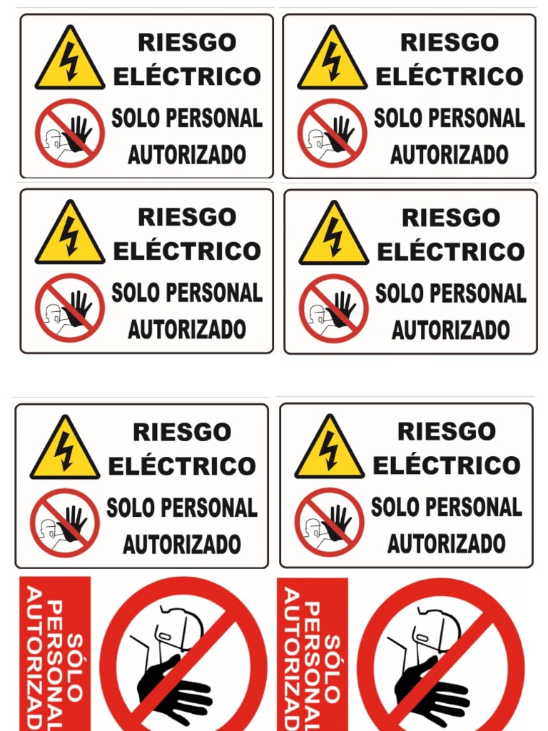 Etiquetas de Seguridad Electrica | PDF Etiquetas de Seguridad Electrica | PDF