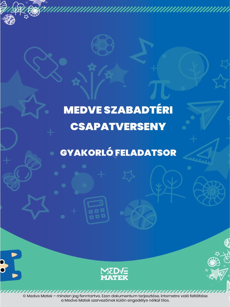 Medve Szabadtéri Csapatverseny: Gyakorló Feladatsor | PDF