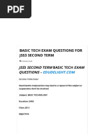 JSS3 BECE Past Questions & Answers 2023 | PDF | Personal Computers ...