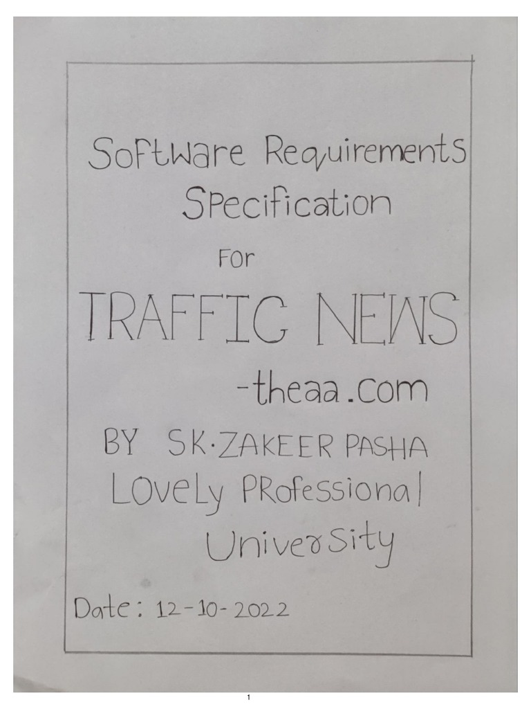 Cse 320 SRS Document | PDF