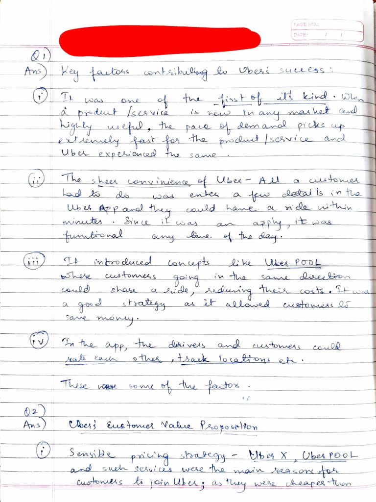 Case Study Question On Uber | PDF