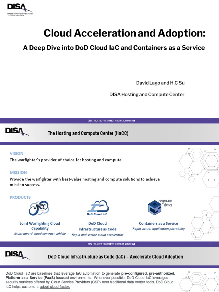 DoD Cloud IaC and CaaS | PDF | Cloud Computing | Platform As A Service