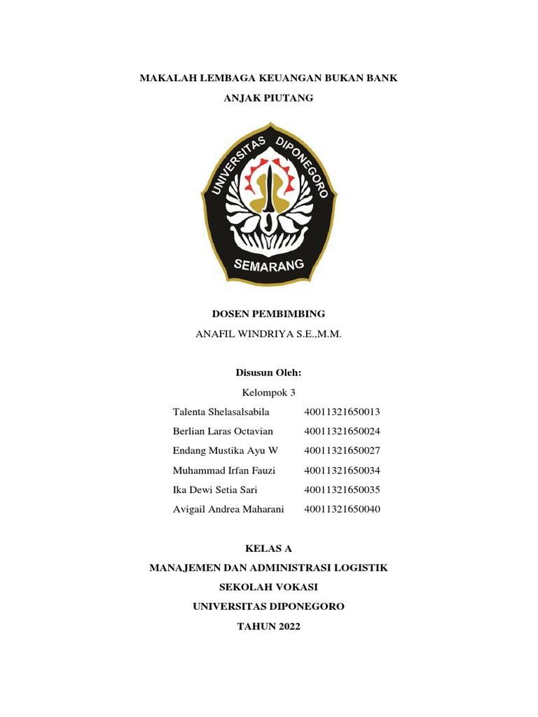 Kelompok 3 - ANJAK PIUTANG | PDF