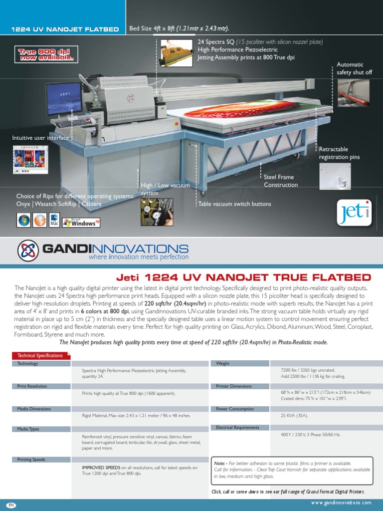 1224 Nanojet | PDF | Printer (Computing) | Computing