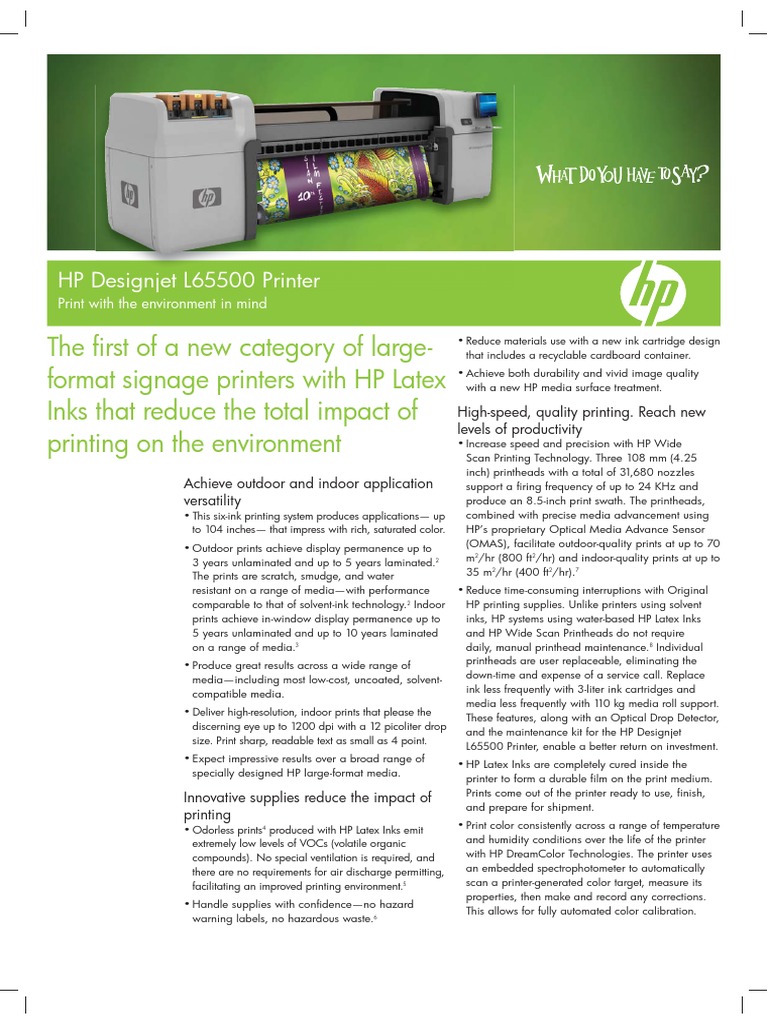 HPlatex 65500 | PDF | Printer (Computing) | Magenta