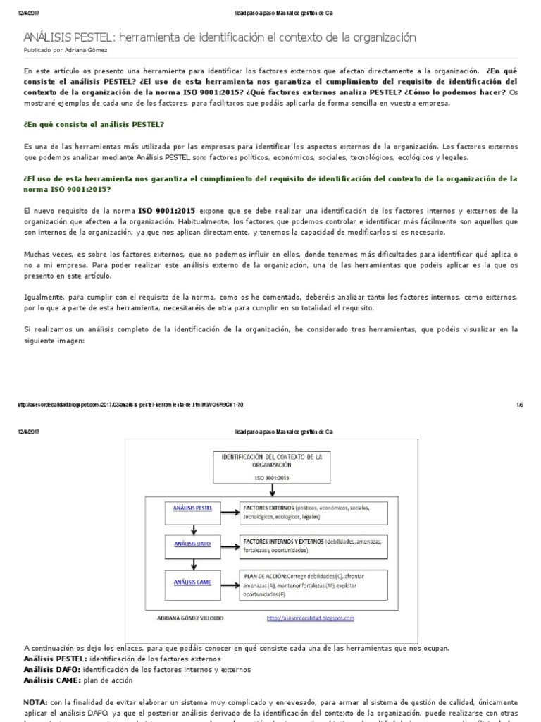 Analisis Pestel | PDF | Análisis FODA | Herramientas
