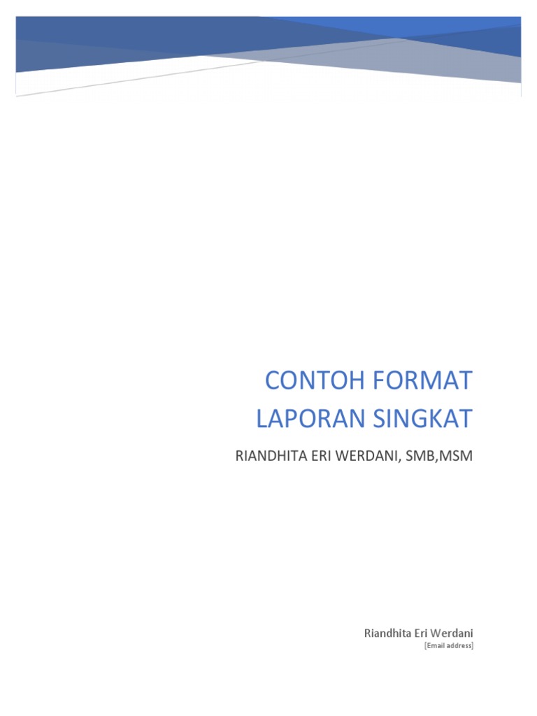 Format Laporan Singkat | PDF