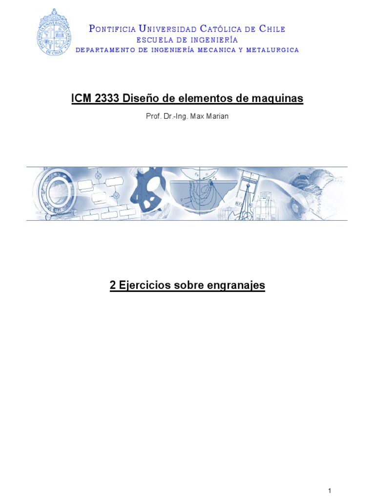 2 Ejercicios Engranajes Pdf Pdf Engranaje Fricción