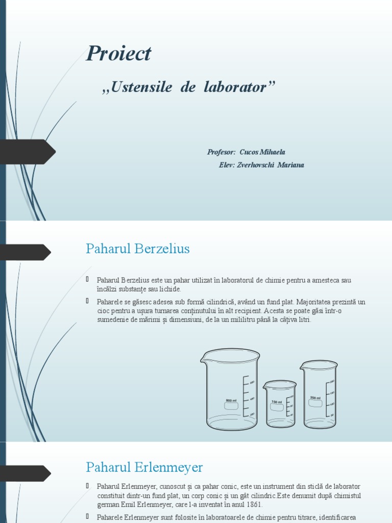Ustensile de Laborator Chimie | PDF