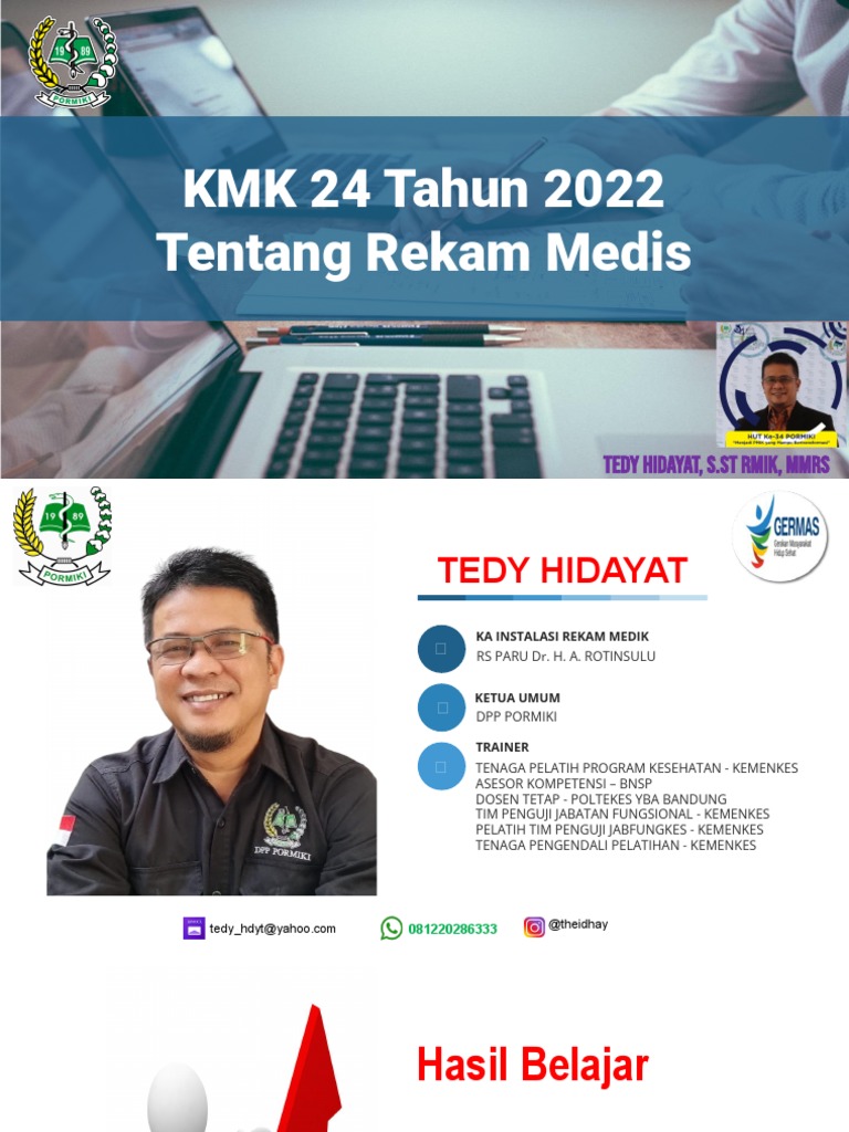 KMK 24 Tahun 2022 Tentang Rekam Medis | PDF