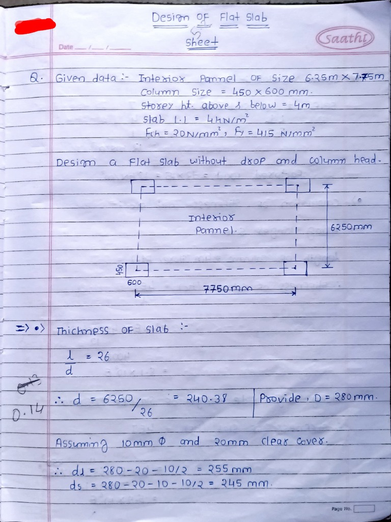 Design of Flat Slab | PDF