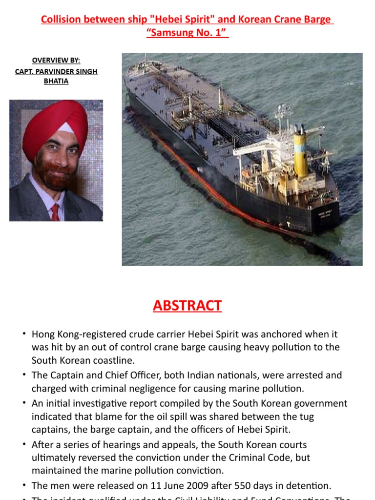 21S Collision Case Study Hebei Spirit and Samsung 1 | PDF | Ships ...