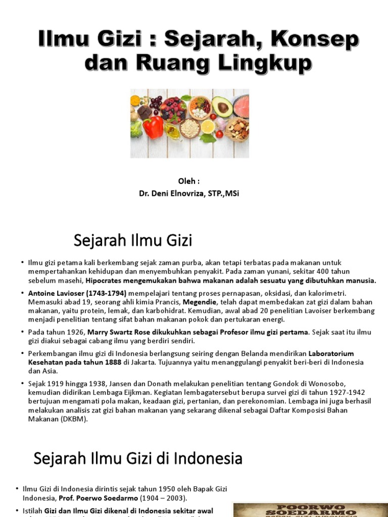 Sejarah Ilmu Gizi | PDF