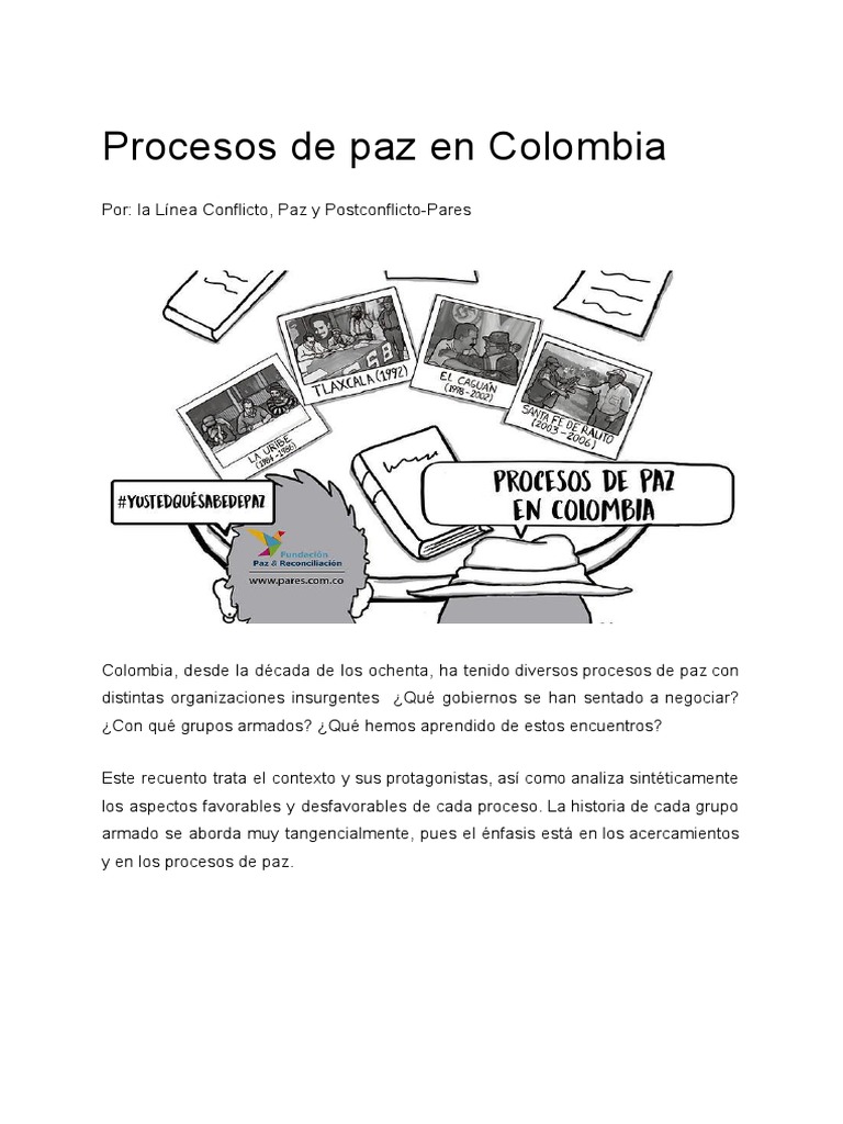 Procesos de Paz en Colombia: Un Análisis | PDF | Colombia | Política de ...