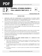 Main Answer Sheet For MPPSC Mains Test Final | PDF