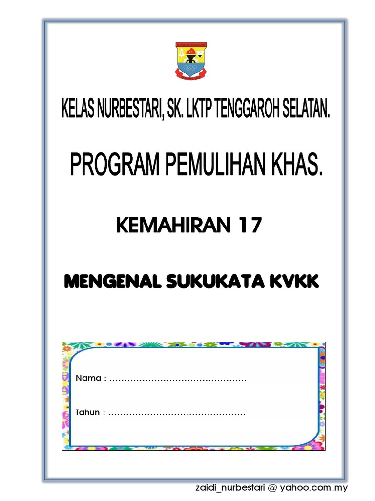 Kemahiran 17 Mengenal Sukukata KVKK | PDF