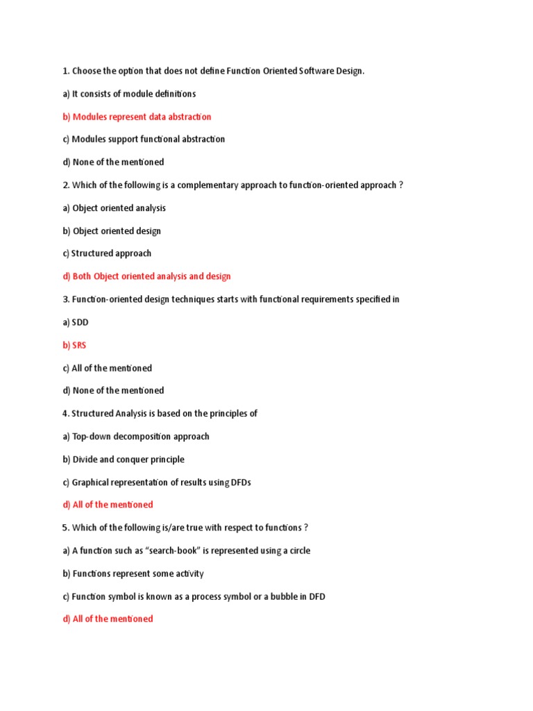 Function Oriented Software Design | PDF | Computer Programming ... Function Oriented Software Design | PDF | Computer Programming ...