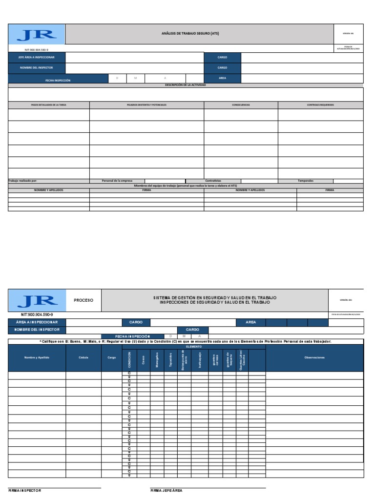 Formato-De-Inspeccion-Epp (Version 1) | PDF