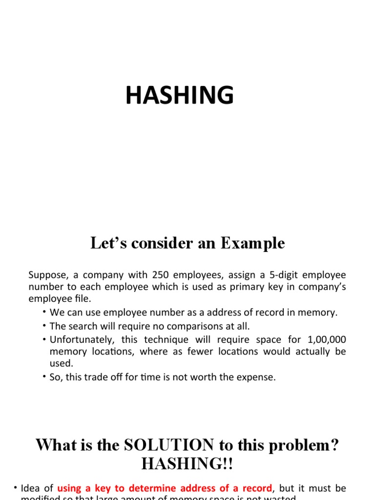 HASHING | PDF | Computer Data | Computing HASHING | PDF | Computer Data | Computing