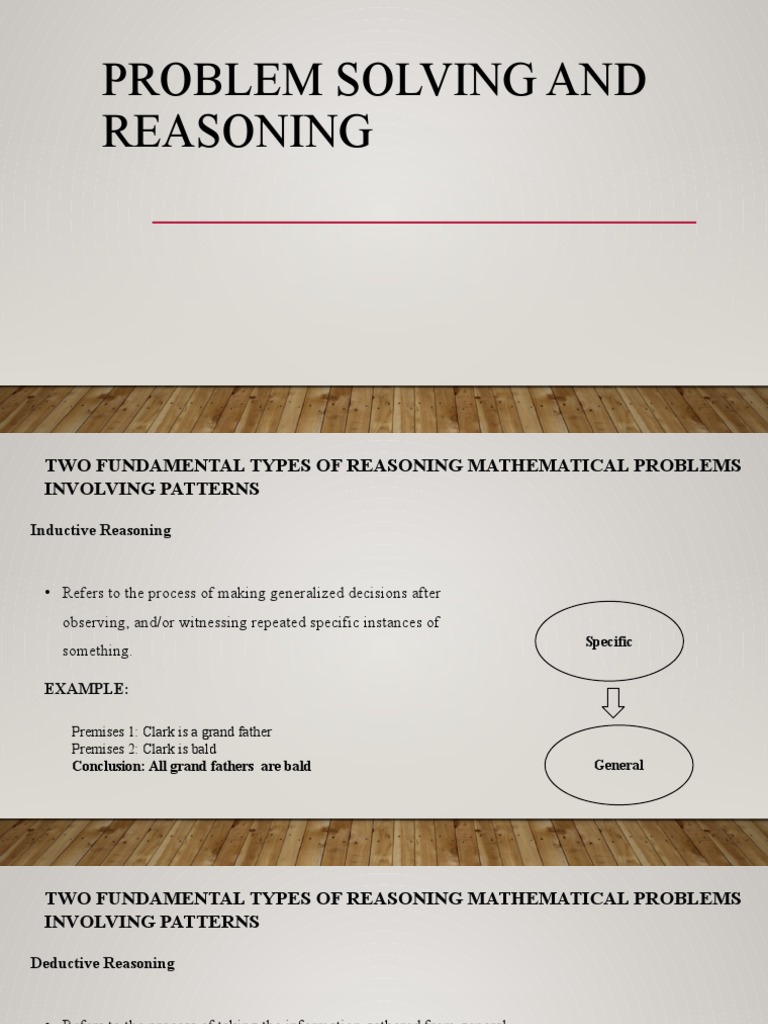 Math Report | PDF | Deductive Reasoning | Inductive Reasoning