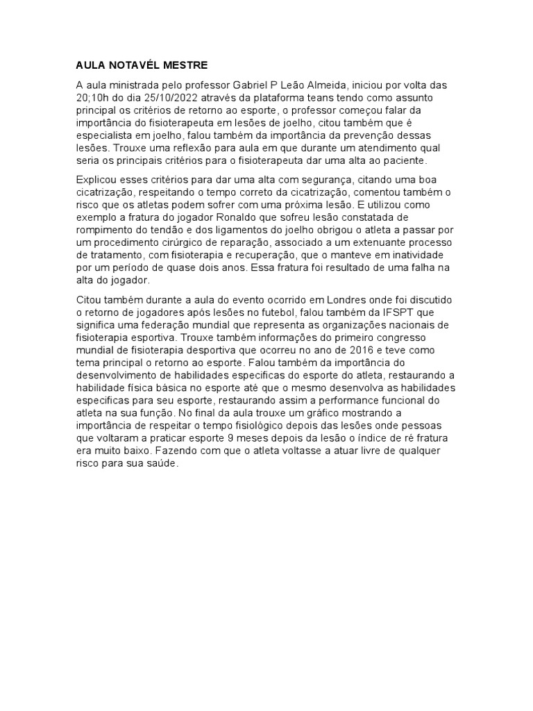 AULA 2 NOTAVÉL MESTRE | PDF