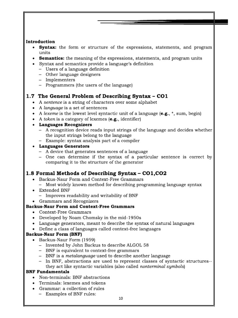 PPL Unit-2 Notes | PDF