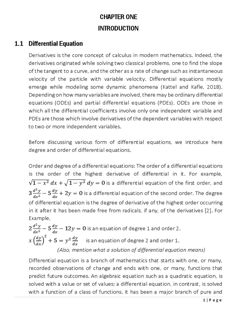 Understanding First Order Differential Equations | PDF | Differential Equations | Equations