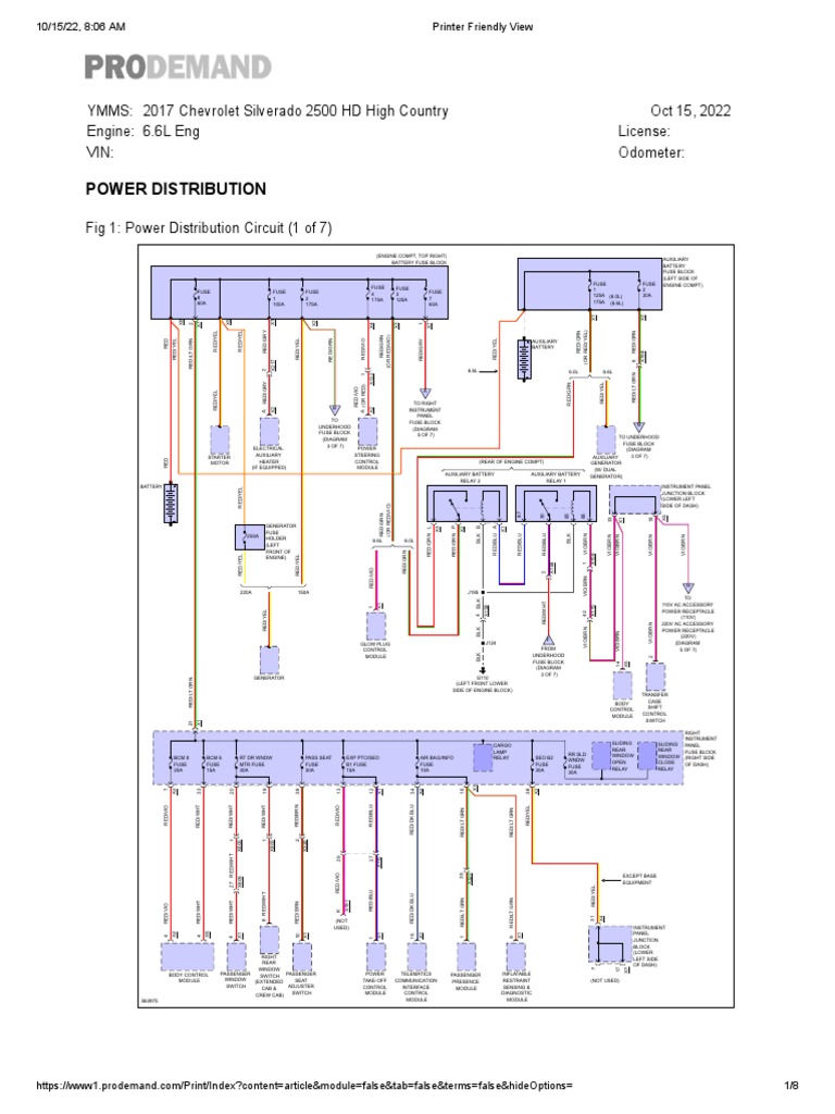 Duramax 6.6L Wiring Diagrams Overview | PDF | Rear Wheel Drive Vehicles ...