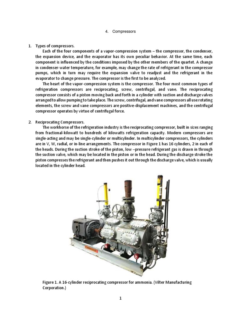 Compressors | Download Free PDF | Pump | Refrigeration