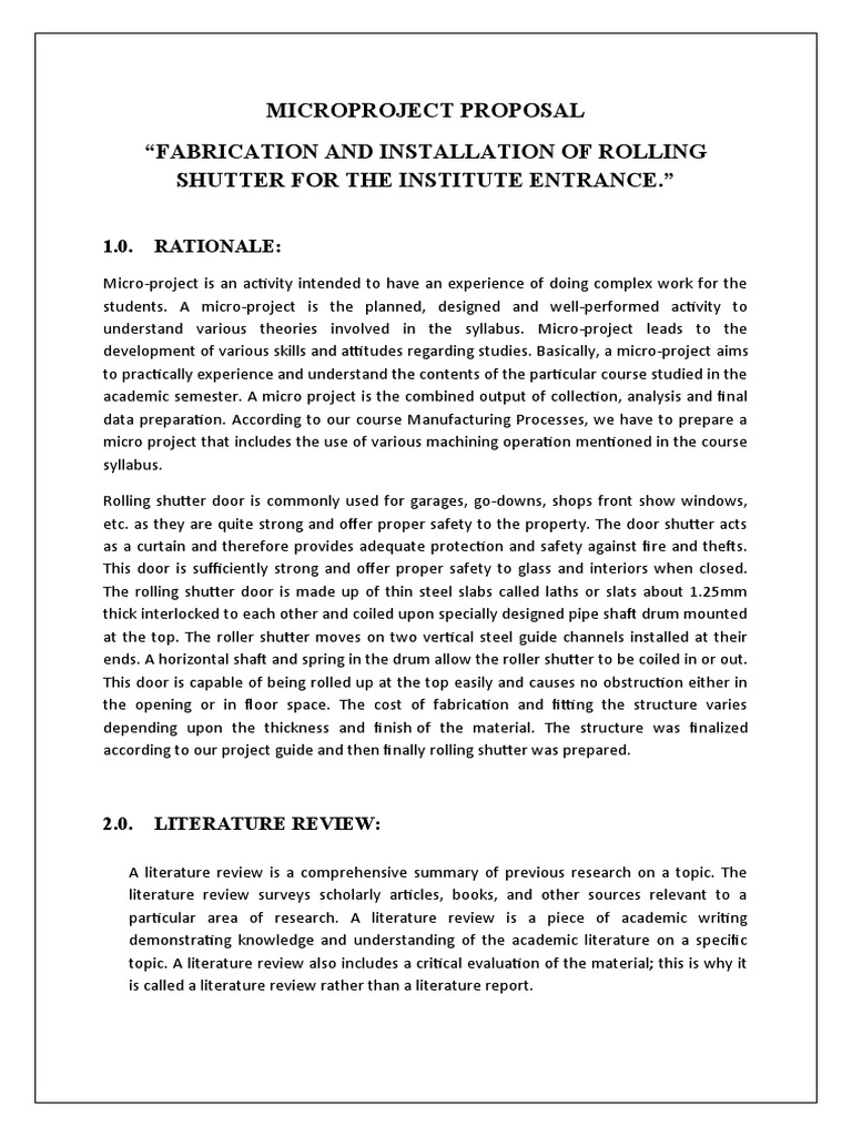 MPR Microproject | PDF | Door | Wood