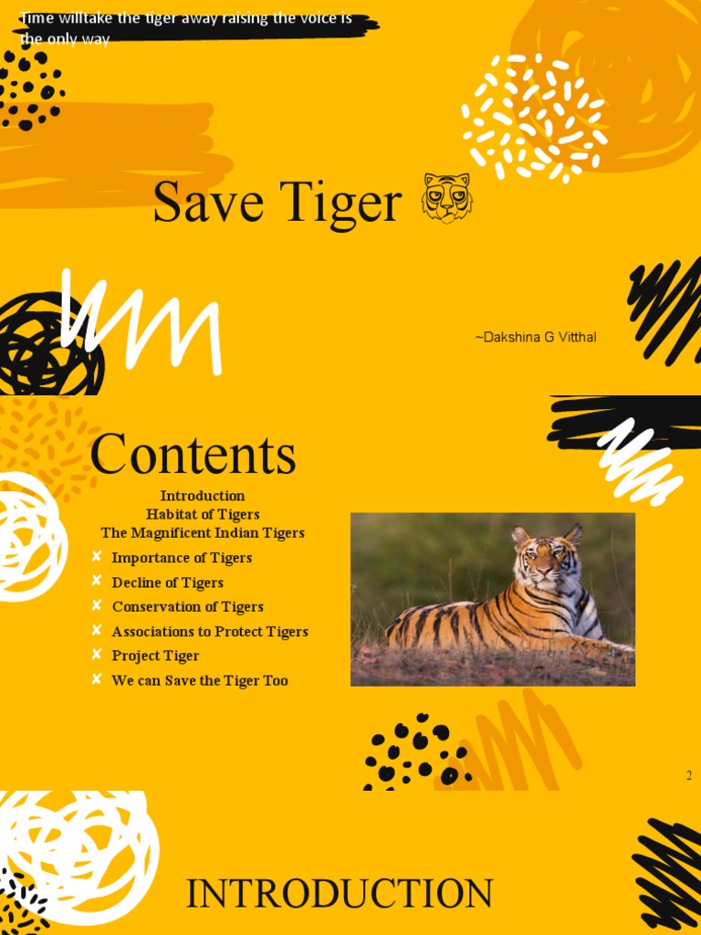 ? Save Tigers ? | PDF | Tiger | Endangered Species