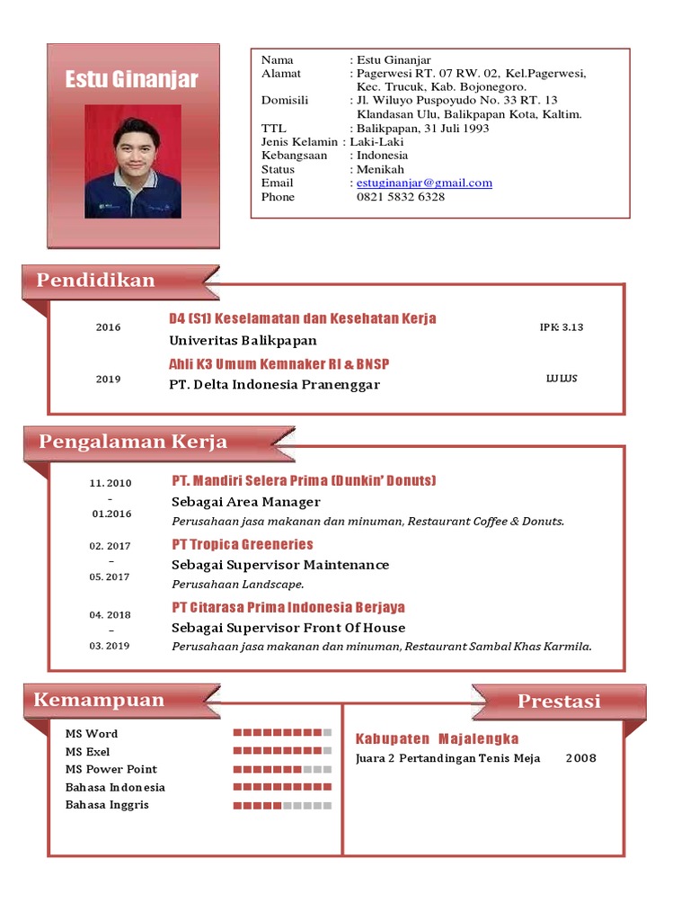 Contoh CV | PDF