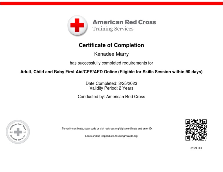 Red Cross Certificate Merge For Achievement Assignment sd-34928039 | PDF
