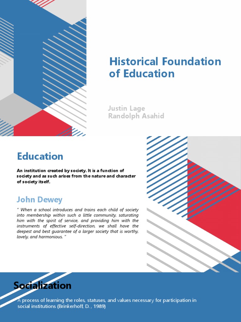 Historical Foundation of Education | PDF | Schools | Teachers