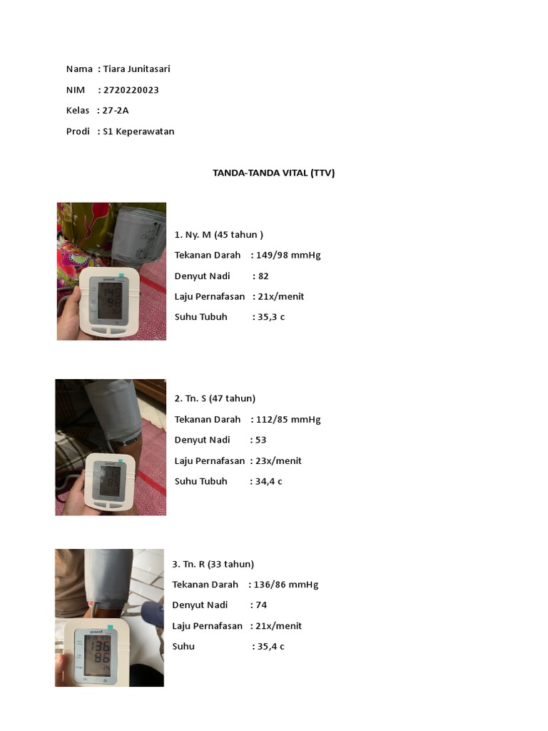 Tugas TTV Tiara (2720220023) | PDF