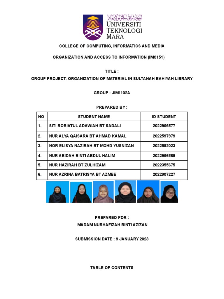 Imc151 Group Assignment | PDF | Libraries | Digital Library