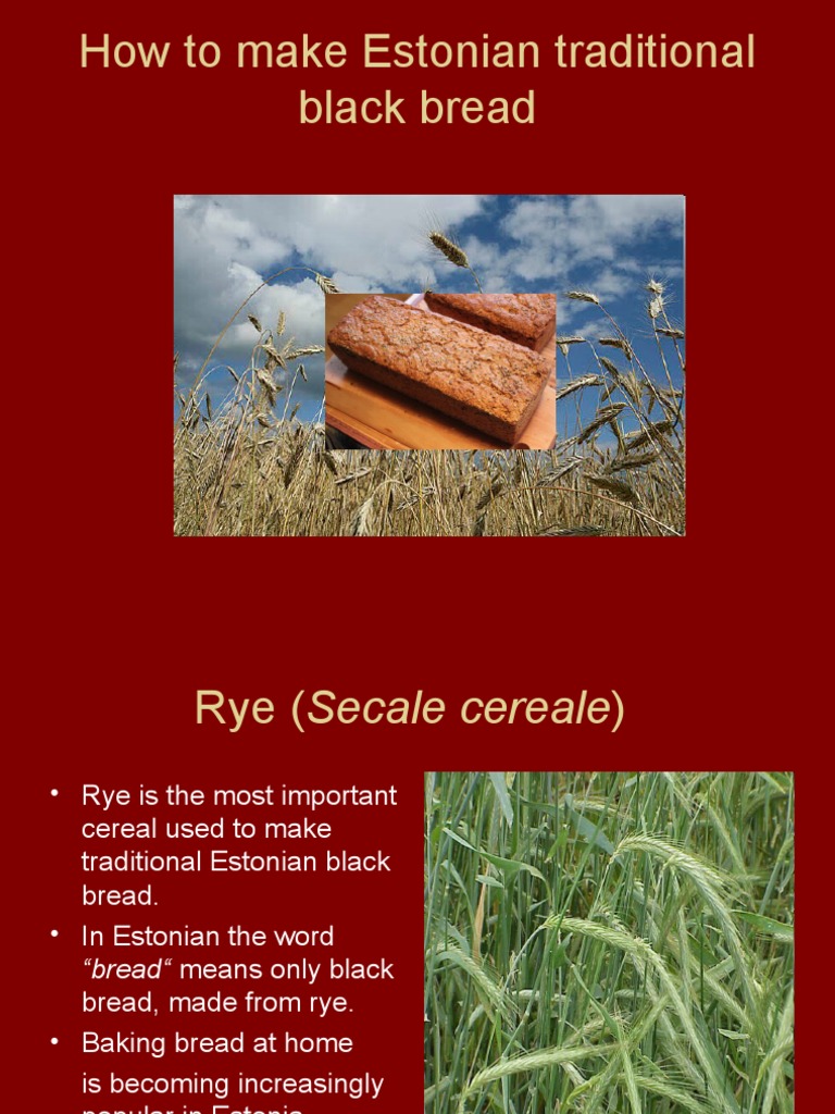 Estonian Bread Eha Mai | PDF | Home & Garden | Wellness