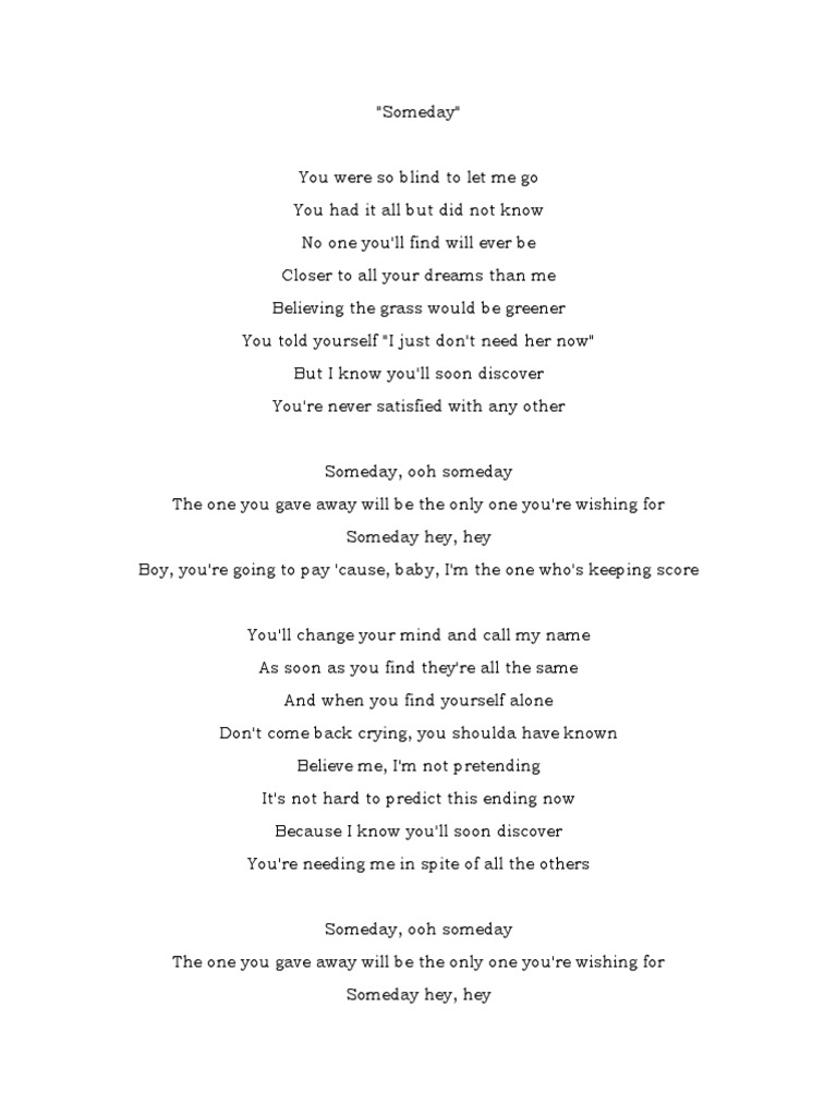 Someday | PDF