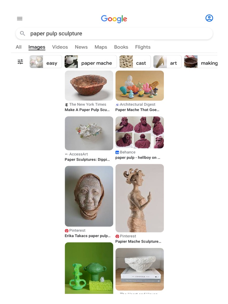 Paper Pulp Sculpture - Google Search - 1667136481468 PDF | PDF | Paper ...