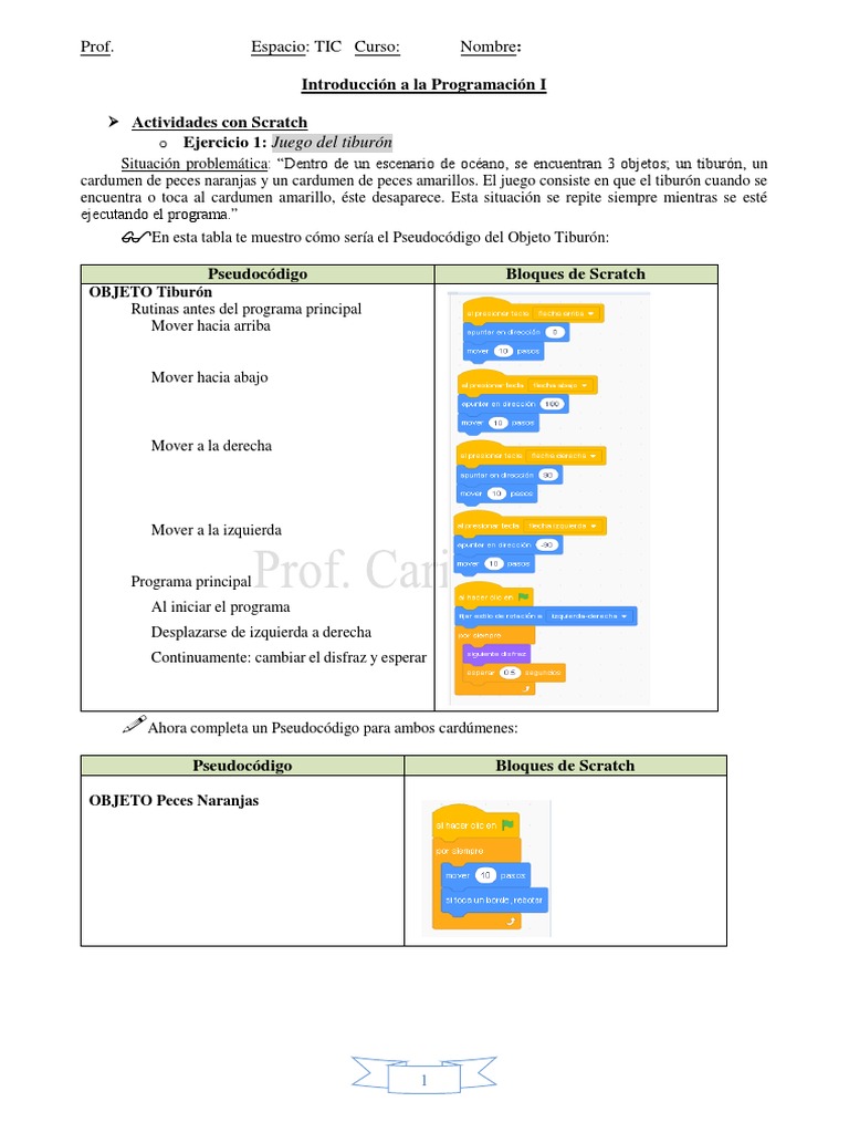 Programacion Actividades Con Scratch | PDF