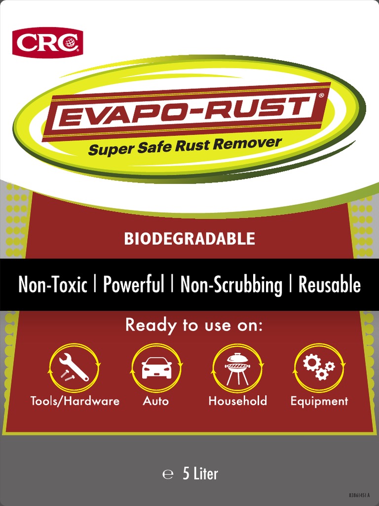 83861451A Evapo-Rust 5L Front | PDF 83861451A Evapo-Rust 5L Front | PDF