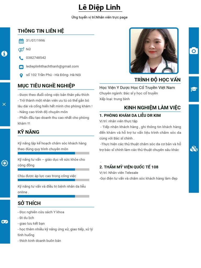 CV Lê Diệp Linh | PDF